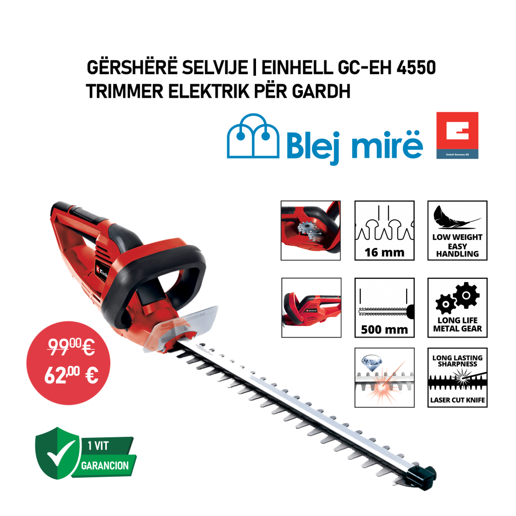 Gërshërë Selvije | Trimmer elektrik për gardh Einhell GC-EH 4550 | 1 ...